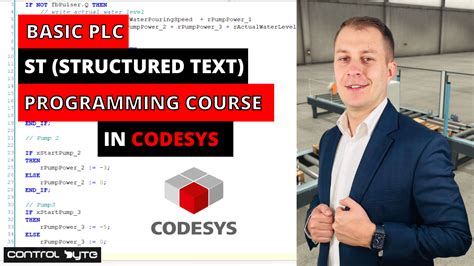 Basic Plc Structured Text Programming Course In Codesys Controlbyte