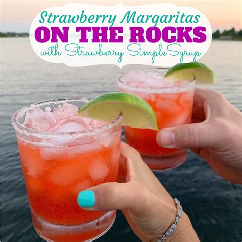 Simple Strawberry Margarita On The Rocks Recipe Deporecipe Co