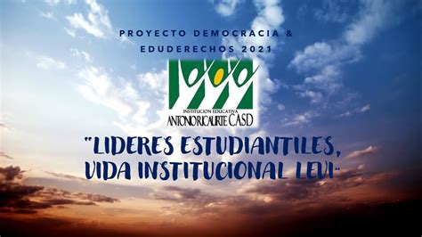 Conociendo Proyecto Democracia Y Ddhh Instituci N Educativa