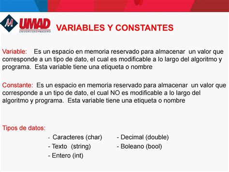 tipos de variables y constantes en arduino descubrear