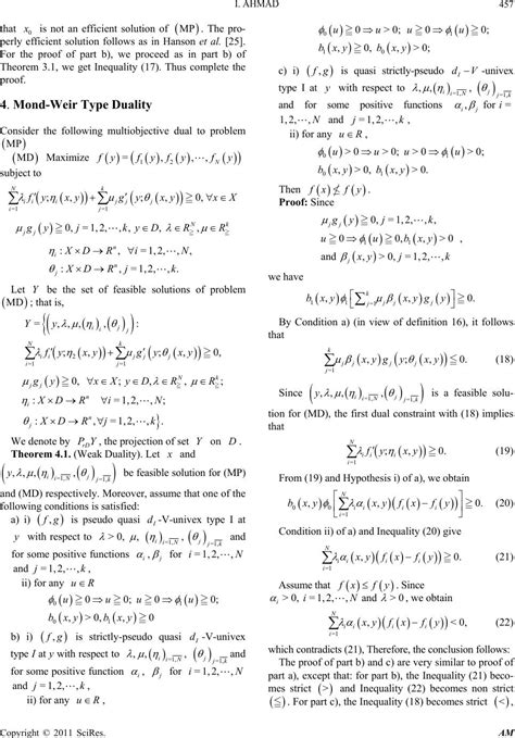 efficiency and duality in nondifferentiable multiobjective programming involving directional