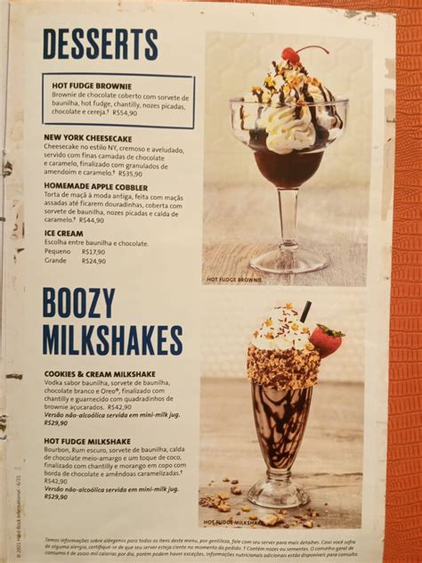 Menu At Hard Rock Cafe Curitiba R Buenos Aires