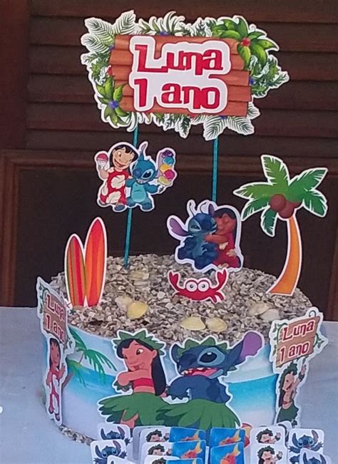 Topo De Bolo Festa Tema Lilo E Stitch Lilo E Stitch Saints Party