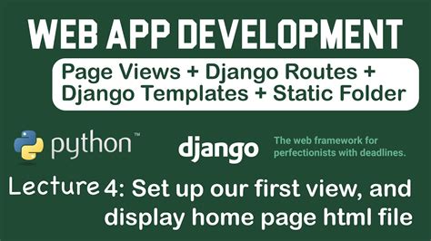 django web app beginner tutorial django views routes templates static folder youtube