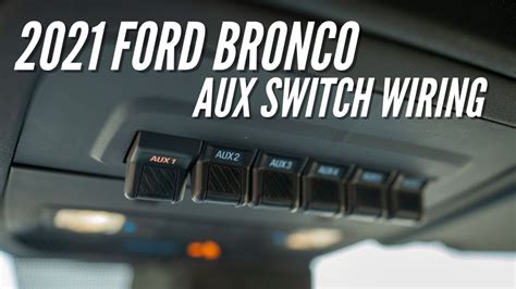 Bronco Aux Switch Wiring Bronco Aux Switches Upfitter W