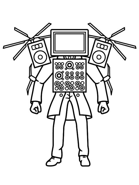 Skibidi Toilet Coloring Pages Coloring Pages Toilet Drawing Free