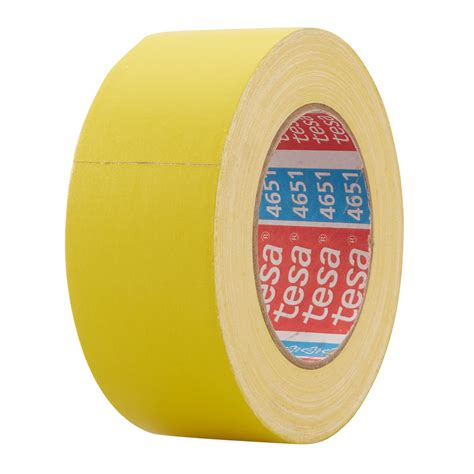 50 Mm Amarillo Tesa 4651 Premium Cinta De Tela Recubierta De