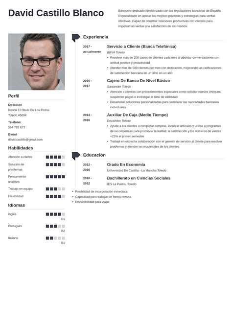 Ejemplo De Un Curriculo Moderno