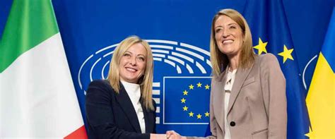 Ue L Elogio Di Metsola A Meloni Il Suo Ruolo In Europa E Con I