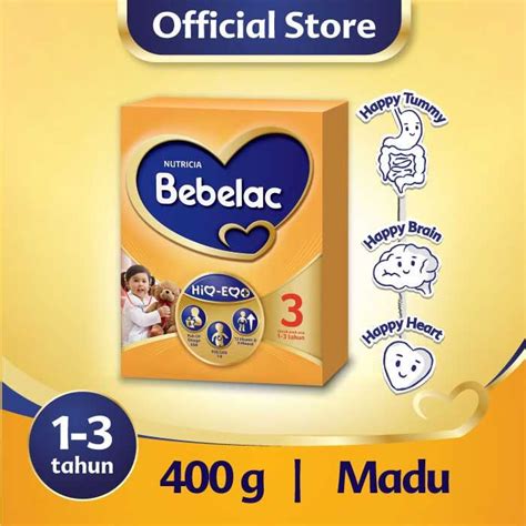 Jual BEBELAC 3 400GR HIQEQ GO GREAT MADU VANILLA SUSU BALITA USIA 1 3