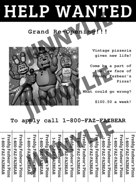Security Breach Fnaf Poster Fnaf Banner Fnaf Print Fnaf Decoration
