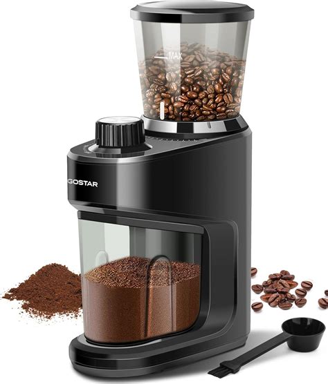 Buy Conical Burr Coffee Grinder Electric Aigostar Adjustable Burr Mill