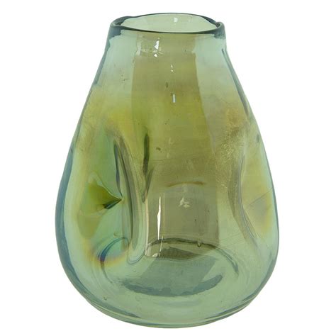 Clayre Eef Vaas Ø 13x16 cm Groen Glas Glazen Vaas kopen Shop bij fonQ