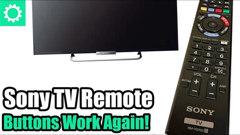 Sony Bravia Tv Remote Buttons Fixed Youtube