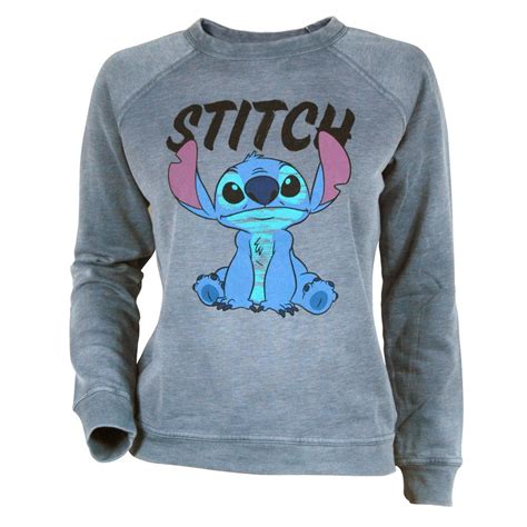 Freeze Womens Disney Lilo And Stitch Sweater Grey XL Heather Grey