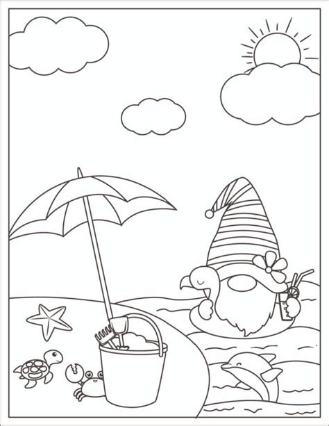 Paraplu Op Het Strand Kleurplaat Kinderen Kleurplaat
