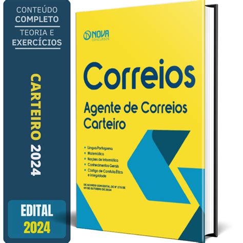 Apostila CORREIOS 2024 CARTEIRO Agente De Correios Shopee Brasil