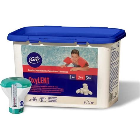 Oxygène actif Gre en pastilles de 20 g Oxi Lent 1 2 kg doseur