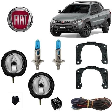 Farol Auxiliar Strada Adventure 16 Lâmpadas Super Branca Kit no Shoptime