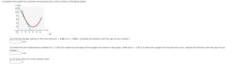 solved a position time graph for a particle moving along the