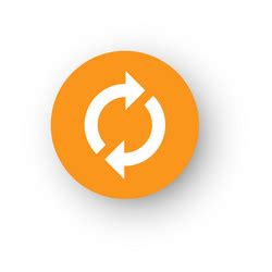 Spin Rotate Arrow Icon Reload Round Symbol Vector Image