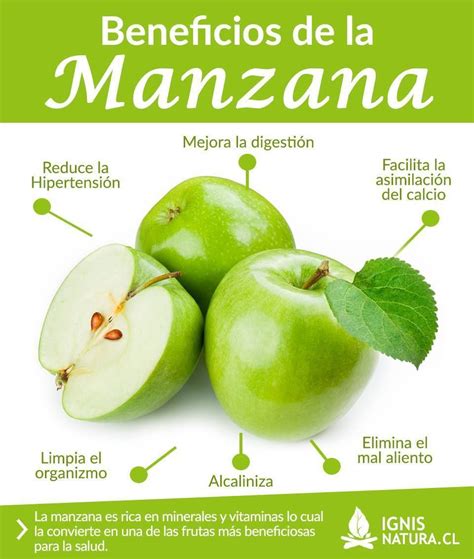 Beneficios para la salud de la fruta Manzana verde México