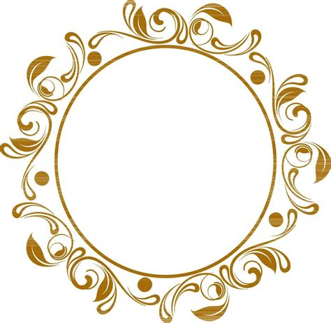 floral diseño decorado blanco circulo marco 24379937 Vector en Vecteezy