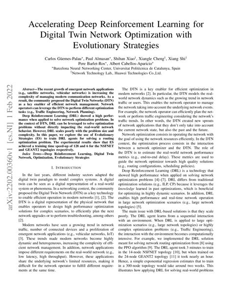 accelerating deep reinforcement learning for digital twin network optimization with evolutionary