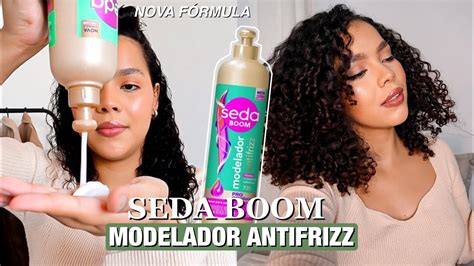 Testei o creme de pentear Seda Boom modelador antifrizz nova fórmula