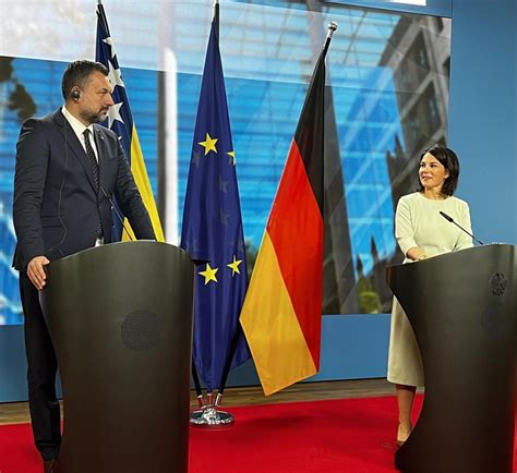 Oslobođenje Konaković se sastao s Baerbock Nepokolebljiva je naša