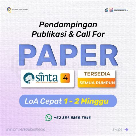 Jasa Publikasi Jurnal Nasional Dan Internasional Garansi Terbit