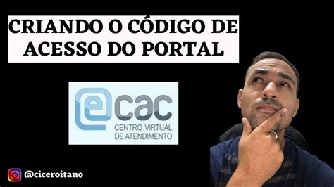 PASSO A PASSO PARA CRIAR O CÓDIGO DE ACESSO DO ECAC YouTube