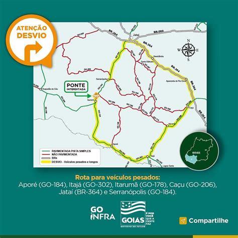 Goinfra Interdita Parcialmente Ponte Sobre Rio Corrente Na GO 184