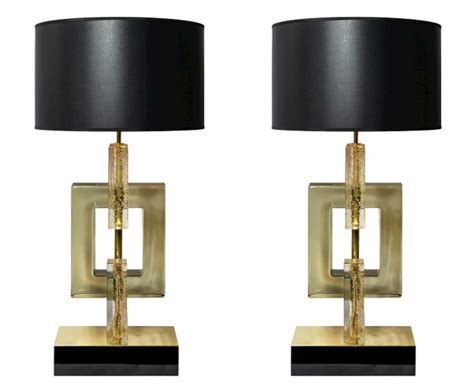 Große italienische Tischlampen aus Murano Glas 2010er 2er Set bei