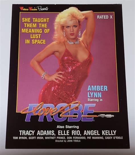 Adult Star Amber Lynn 85x11 Double Sided Ad Slick Movie Promo Photo Ebay
