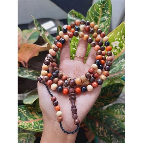 Jual Tasbih Kayu Kombinasi 11 Jenis Macam Kayu Tasbih 99 Butir