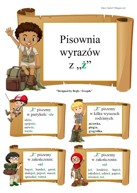 BLOG EDUKACYJNY DLA DZIECI PISOWNIA WYRAZÓW Z Ż ZASADY