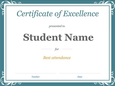 Google Doc Certificate Templates