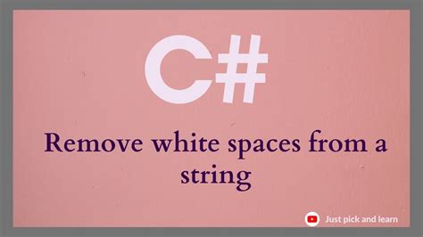 How To Remove White Spaces From A String C String Manipulation