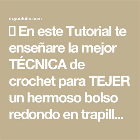 En este Tutorial te enseñare la mejor TÉCNICA de crochet para TEJER