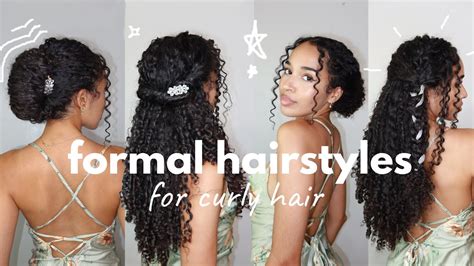 EASY Formal Hairstyles For Curly Hair Spring 2024 YouTube