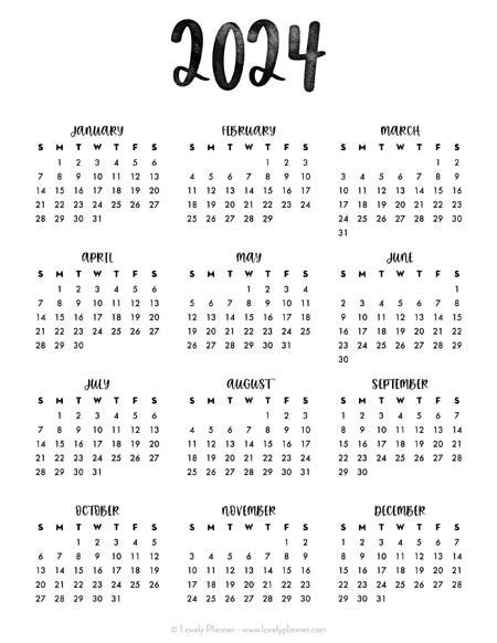 2024 Free Calendars Printable And Editable One Sheet Print July 2024