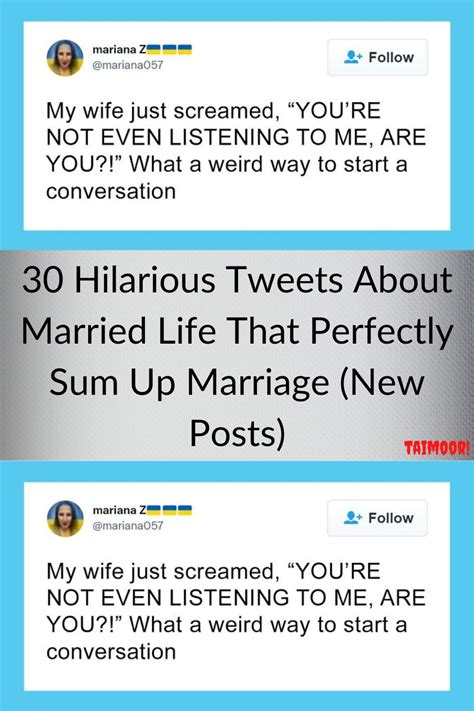 Worrier Sum Up Start Writing Married Life Funny Tweets Hilarious