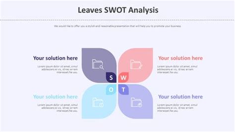 Leaves SWOT Analysis Diagram
