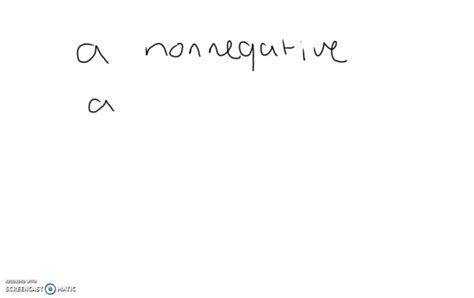 ⏩solved if a is a nonnegative real number then which inequality… numerade