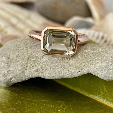African Green Amethyst Rings