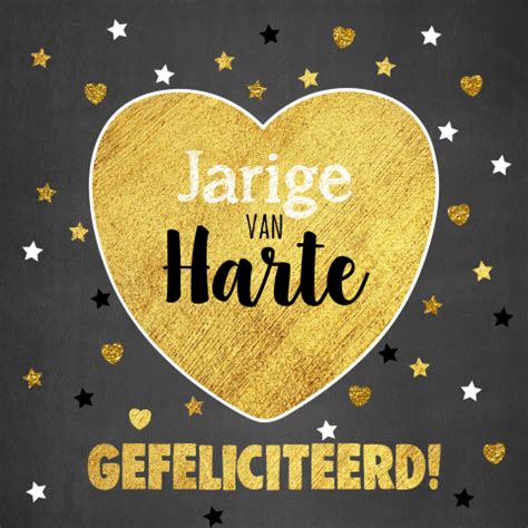 Verjaardagskaart Tekening Met Cadeautjes Hartjes En Confetti