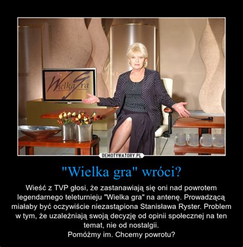 IMM Wielkie powroty kultowych programów w TVP Ponad 22 tys