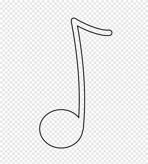 Music Cartoon Line Art Treble Clef Outline Angle White Png Pngegg