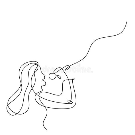 Woman Singing Continuous Stock Illustrations 70 Woman Singing